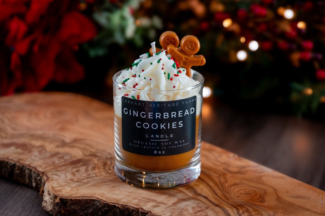 Gingerbread Cookie Holiday Dessert Candle - Etsy Australia