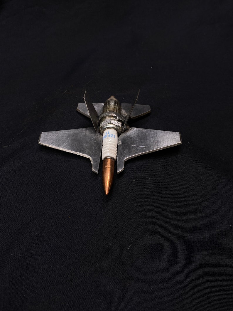Spark Plug Fighter Jet Model - Etsy