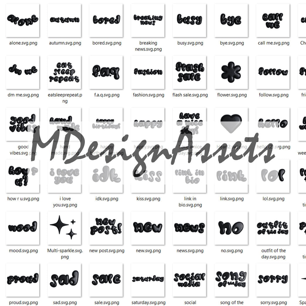 Y2k Inflate Balloon SLOGAN, Art Collage Assets, AI&PNG Files Free ...