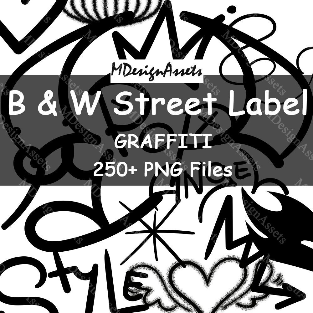 B and W Street Label STYLE Graffiti, Creative Design, Art Collage ...