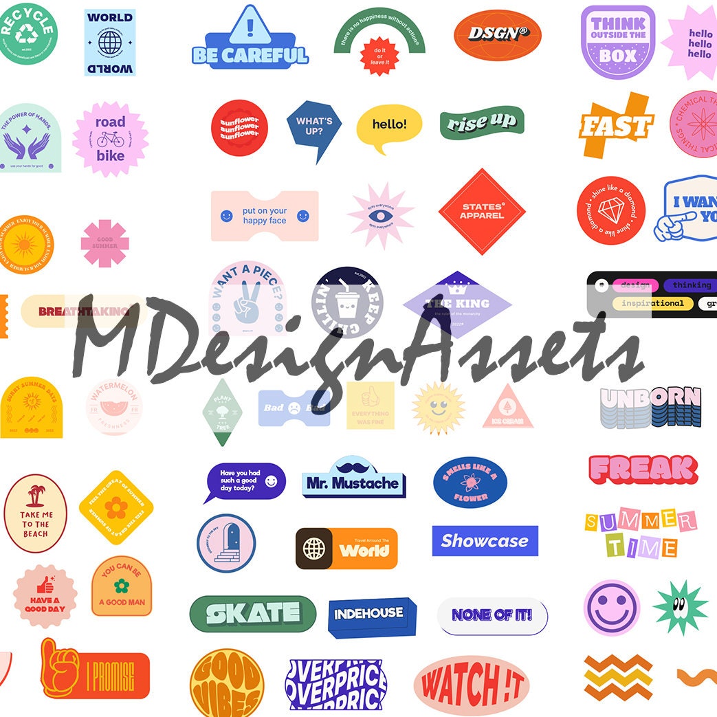 Y2k Pop Stickers Illustration, Collage, Creative Design, Art Collage ...