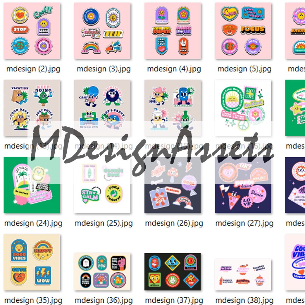 Y2k Sticker, Art Collage Assets, AI&PNG Files Free Background, Collage ...