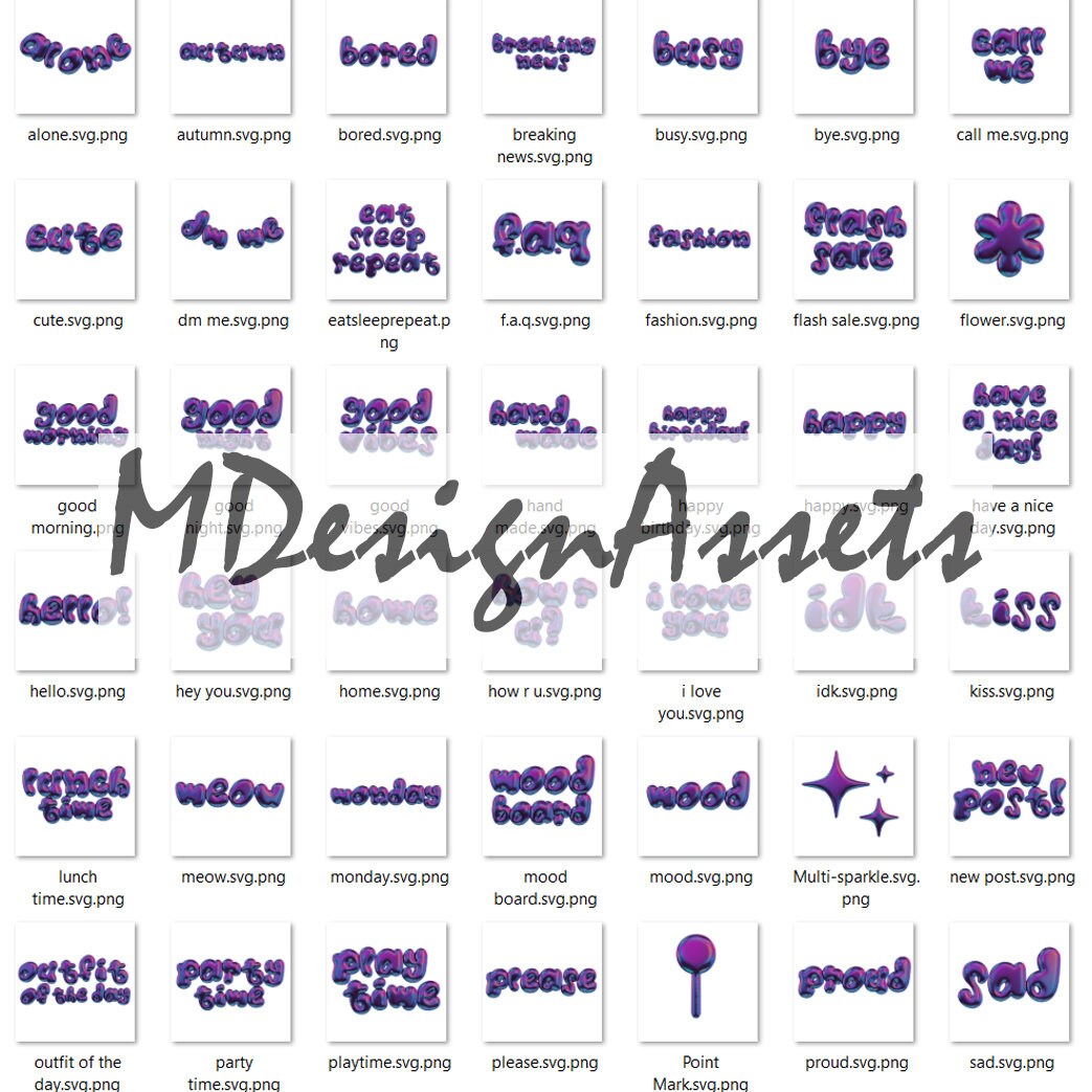 Y2k Inflate Balloon SLOGAN, Art Collage Assets, AI&PNG Files Free ...