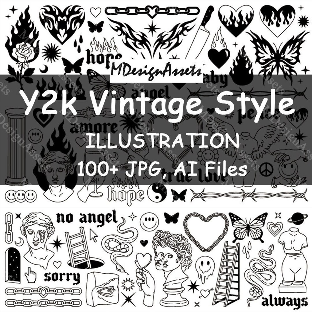 Y2k Vintage Style ILLUSTRATION Collage, Creative Design, Art Collage ...