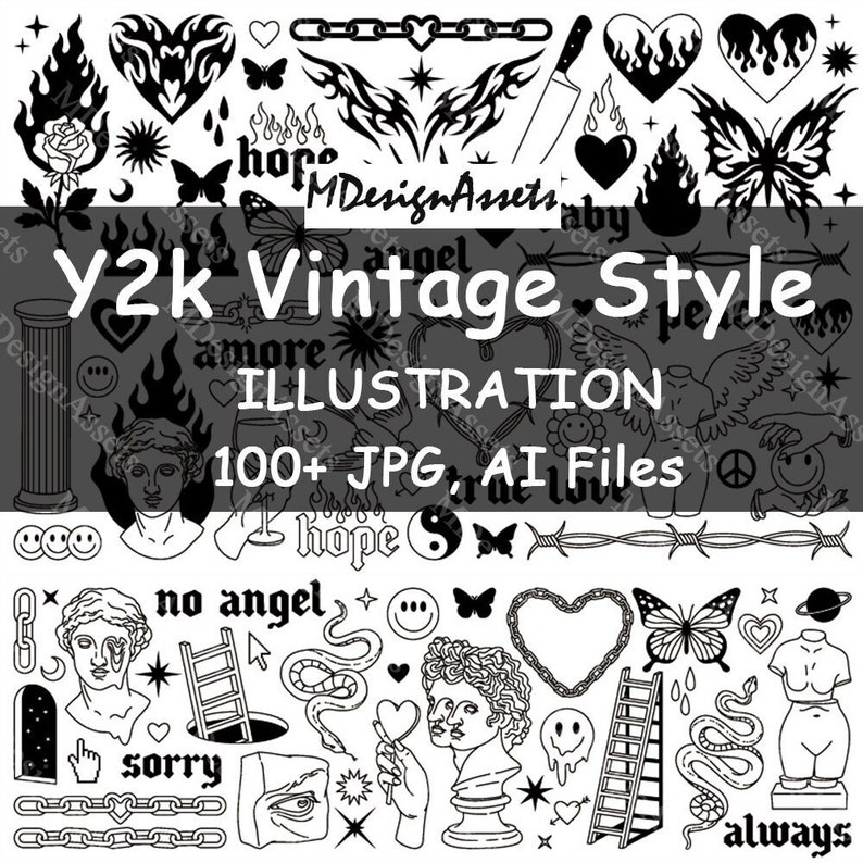 Y2k Vintage Style ILLUSTRATION Collage, Creative Design, Art Collage ...