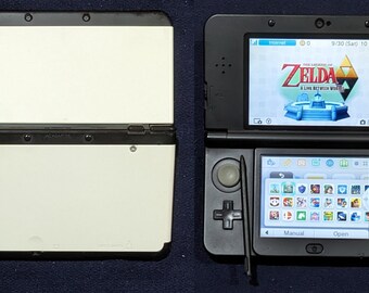 Custom Nintendo new 3DS With Mario Woodgrain Faceplates, 64 GB Microsd ...