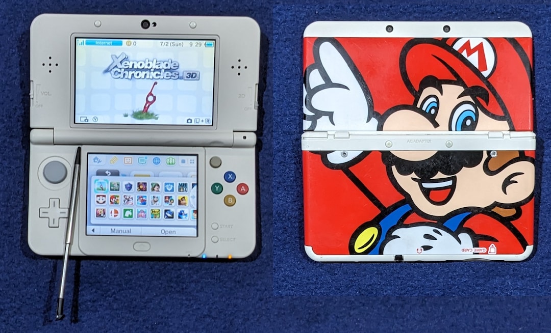 Custom Nintendo new 3DS With Mario Faceplates 64 - Etsy