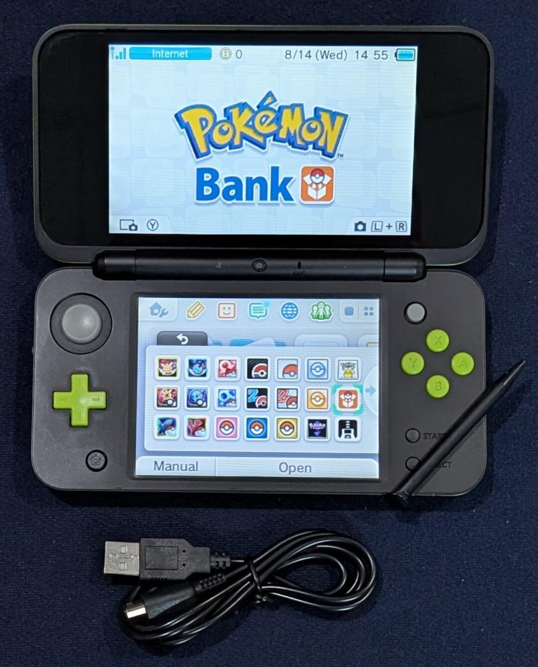 Custom Neon Green and Black Nintendo "new" 2DS XL Console With 64 GB ...