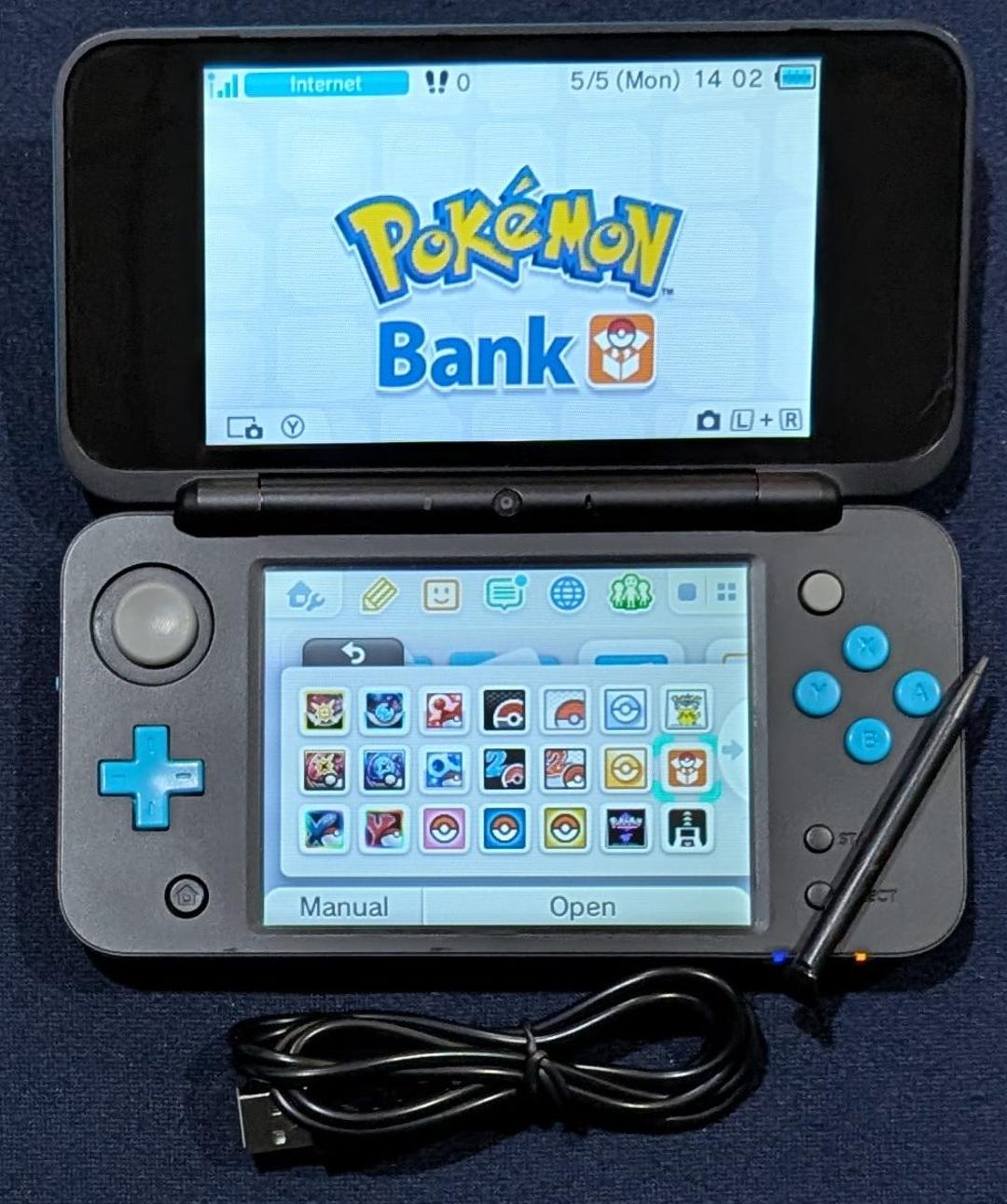 Custom Nintendo "new" 2DS XL Console With 64GB Microsd, USB Charging ...