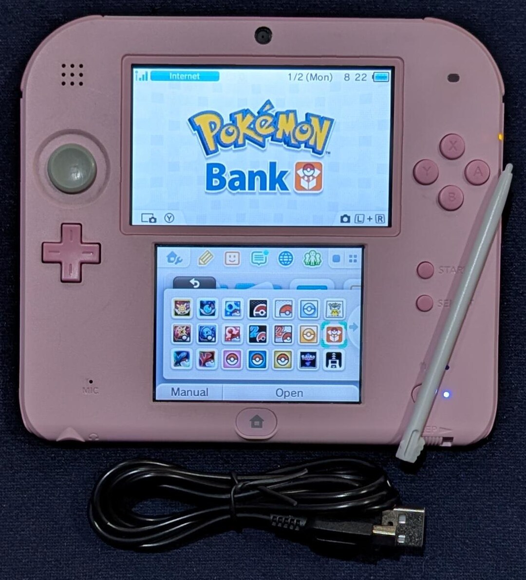 Custom Pink Original 2DS With 64GB SD, USB Charging Cable - Etsy