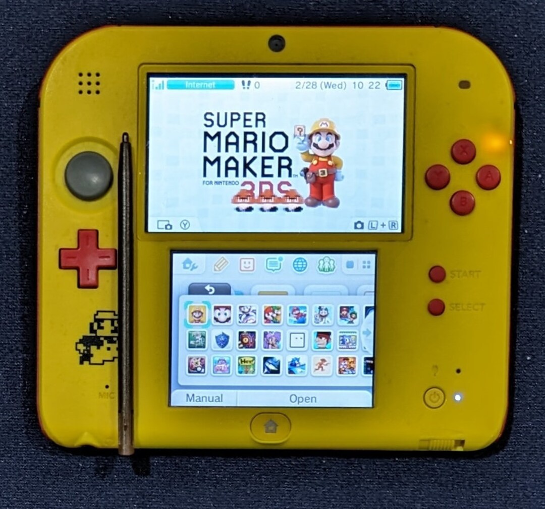 Custom Original 2DS Mario Maker Edition With 32GB SD - Etsy