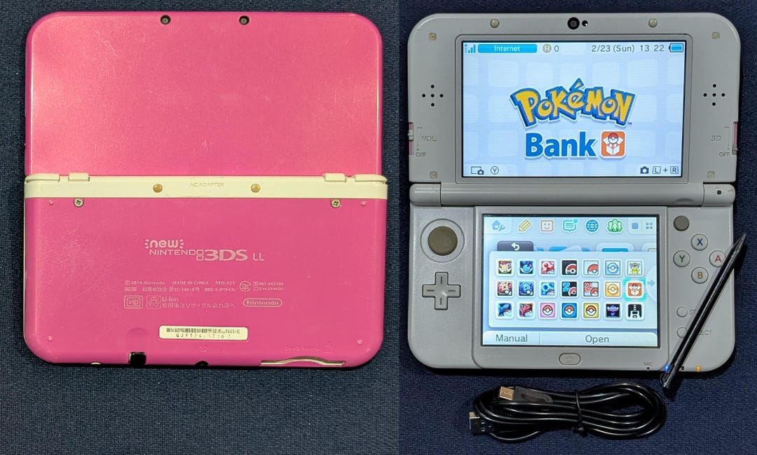 Custom Pink/white "new" 3DS XL, 64 GB Microsd, USB Charger - Etsy