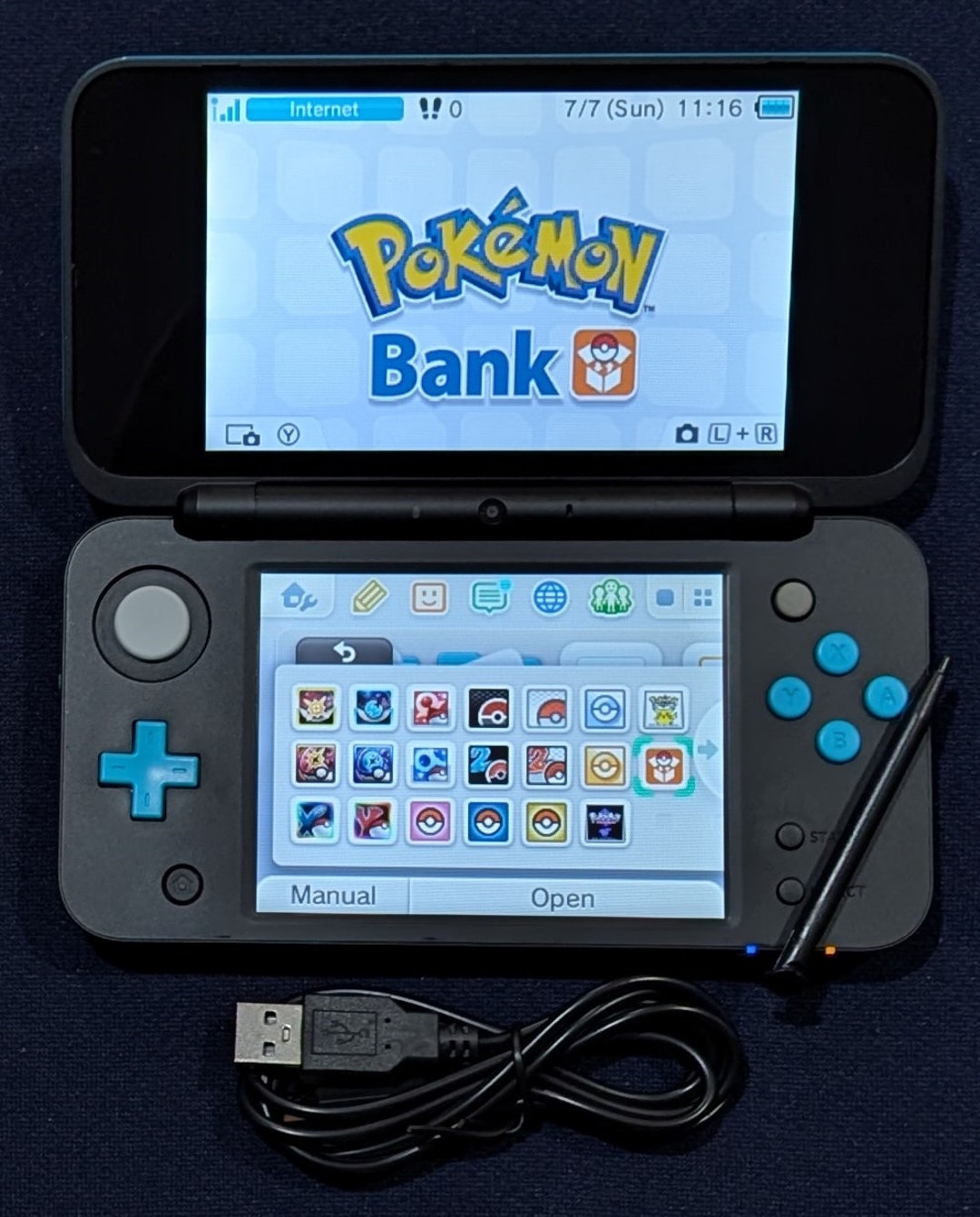 Custom Nintendo new 2DS XL Console With 64 GB Microsd, USB Charging ...