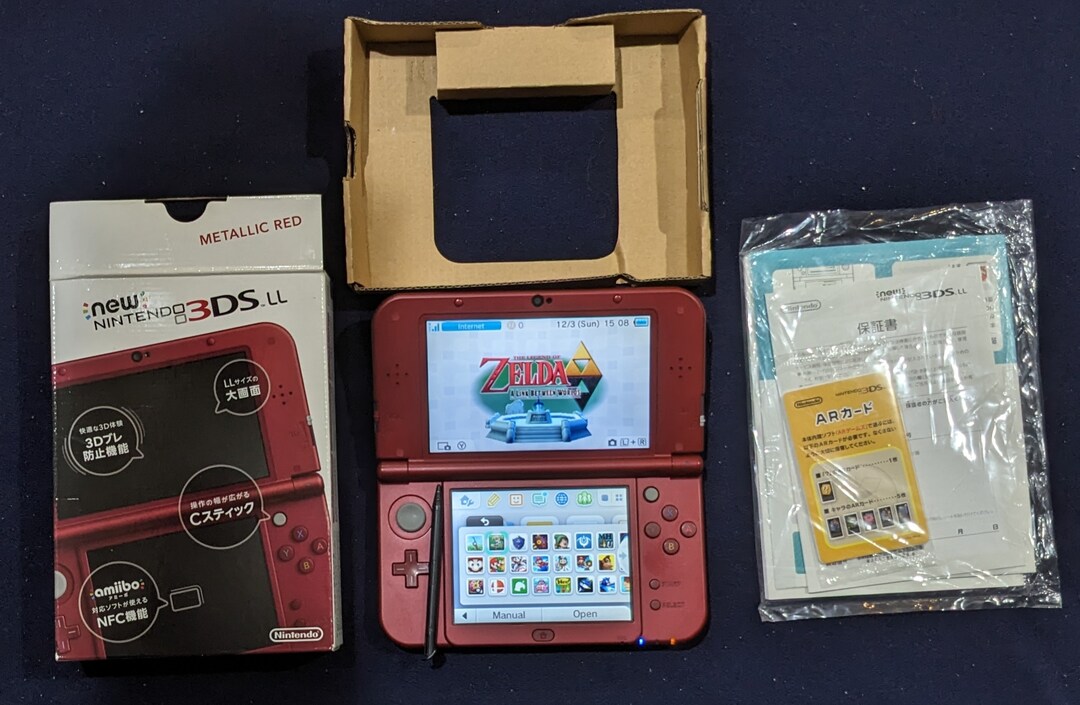 Custom Nintendo new 3DS XL in Red, 64 GB Microsd, Box - Etsy