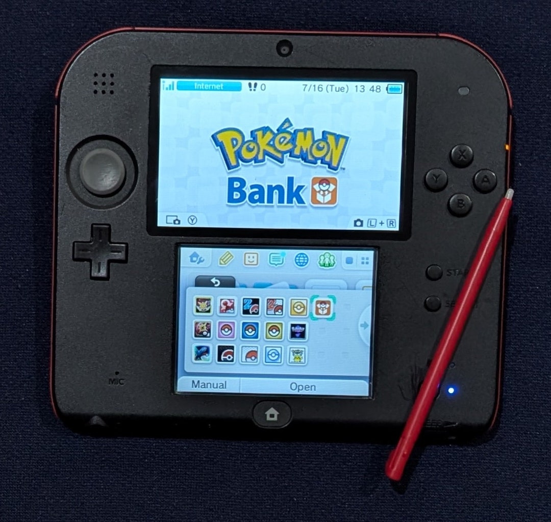 Custom Red/black Original 2DS With 32GB SD - Etsy