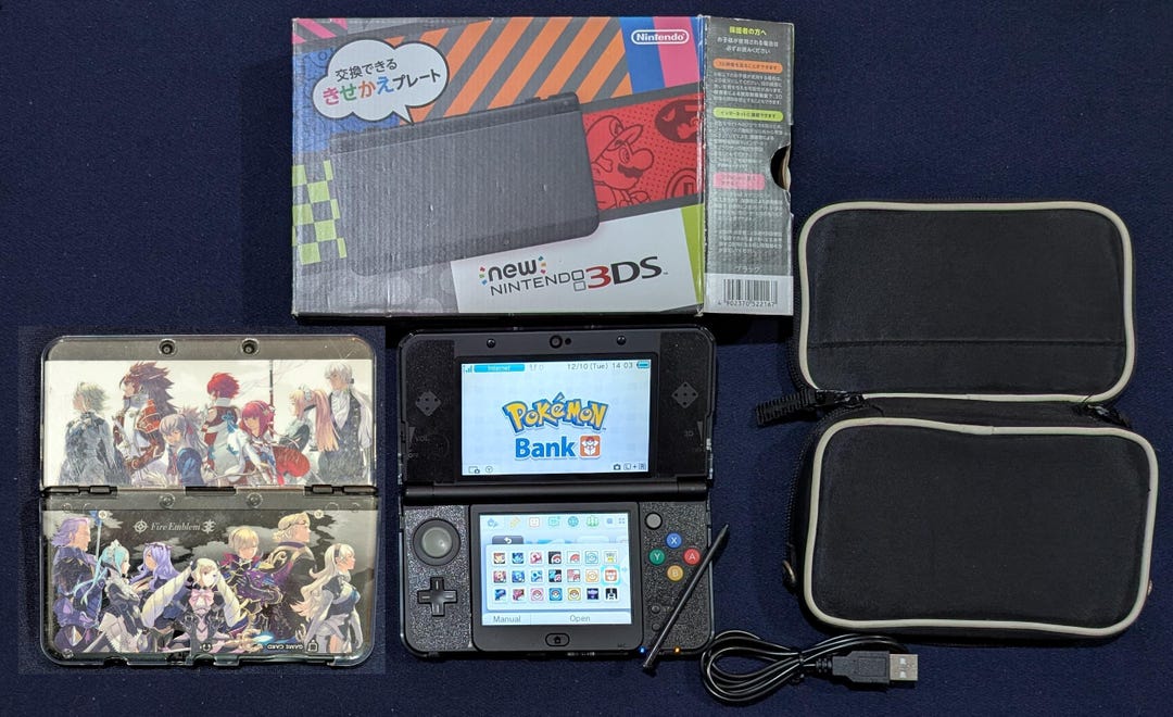 Custom Nintendo "new" 3DS With Fire Emblem Faceplates, 128GB Microsd ...
