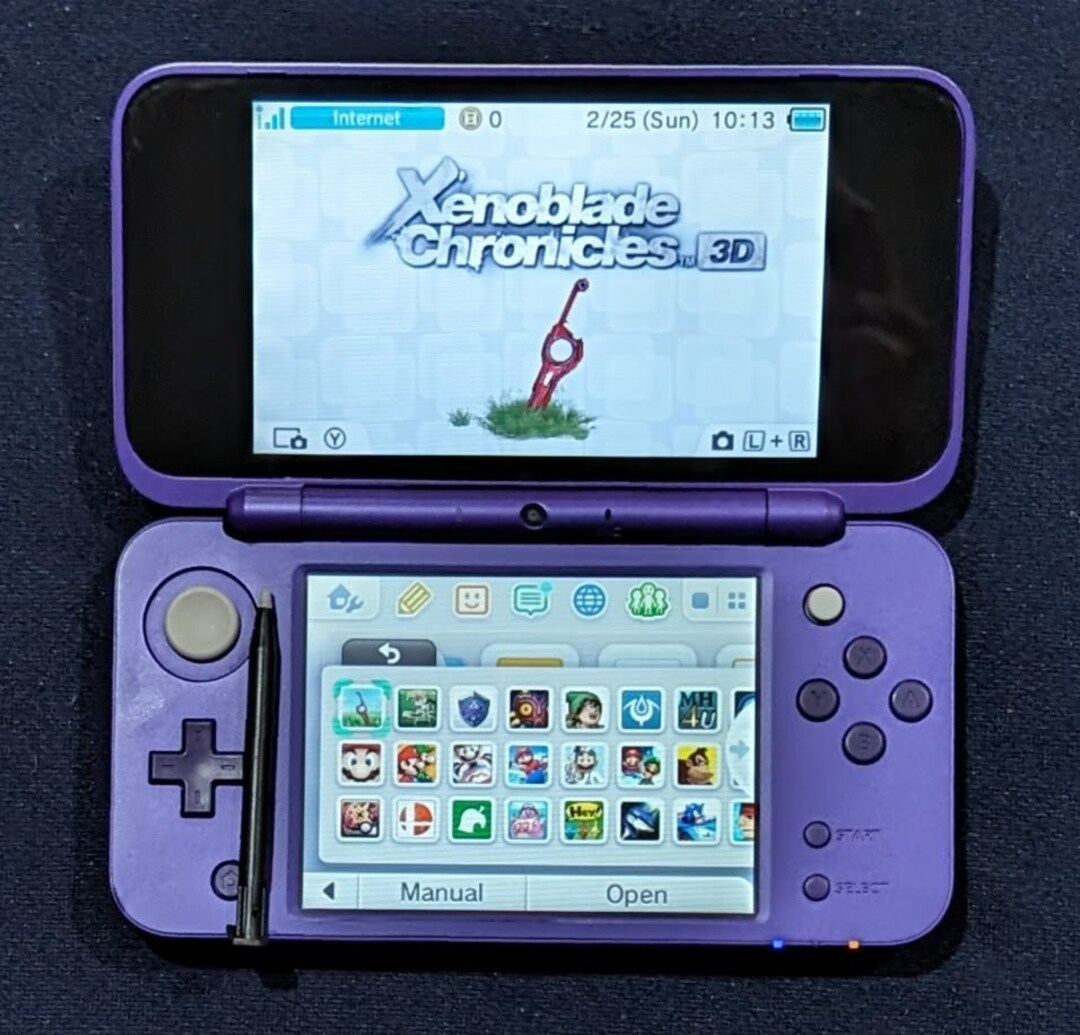 Custom Purple Nintendo new 2DS XL Console With 64 GB Microsd - Etsy