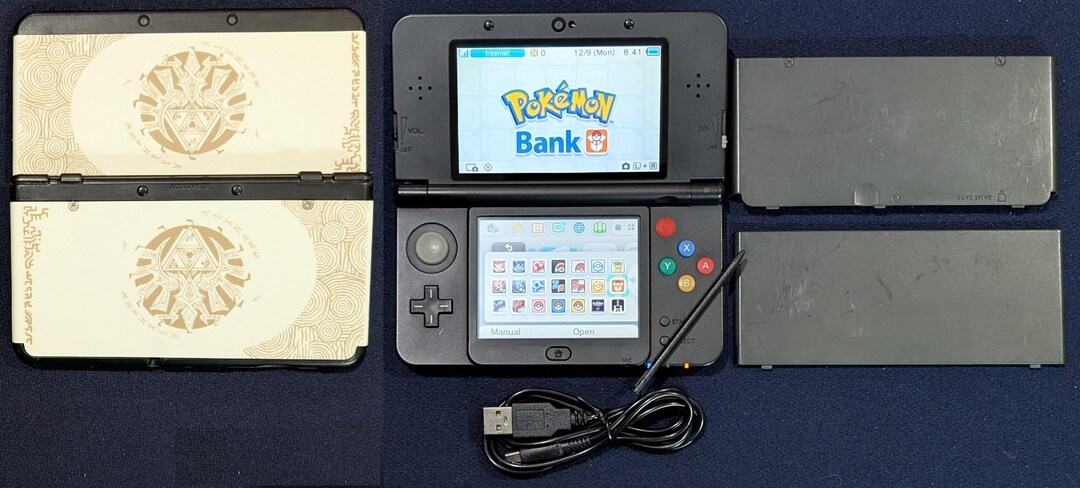 Custom Nintendo new 3DS With Replica Zelda Faceplates, 128 GB Microsd ...