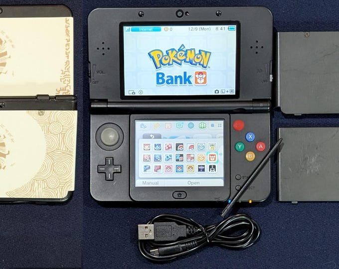 Custom Nintendo "new" 3DS With Replica Zelda Faceplates, 128 GB Microsd ...