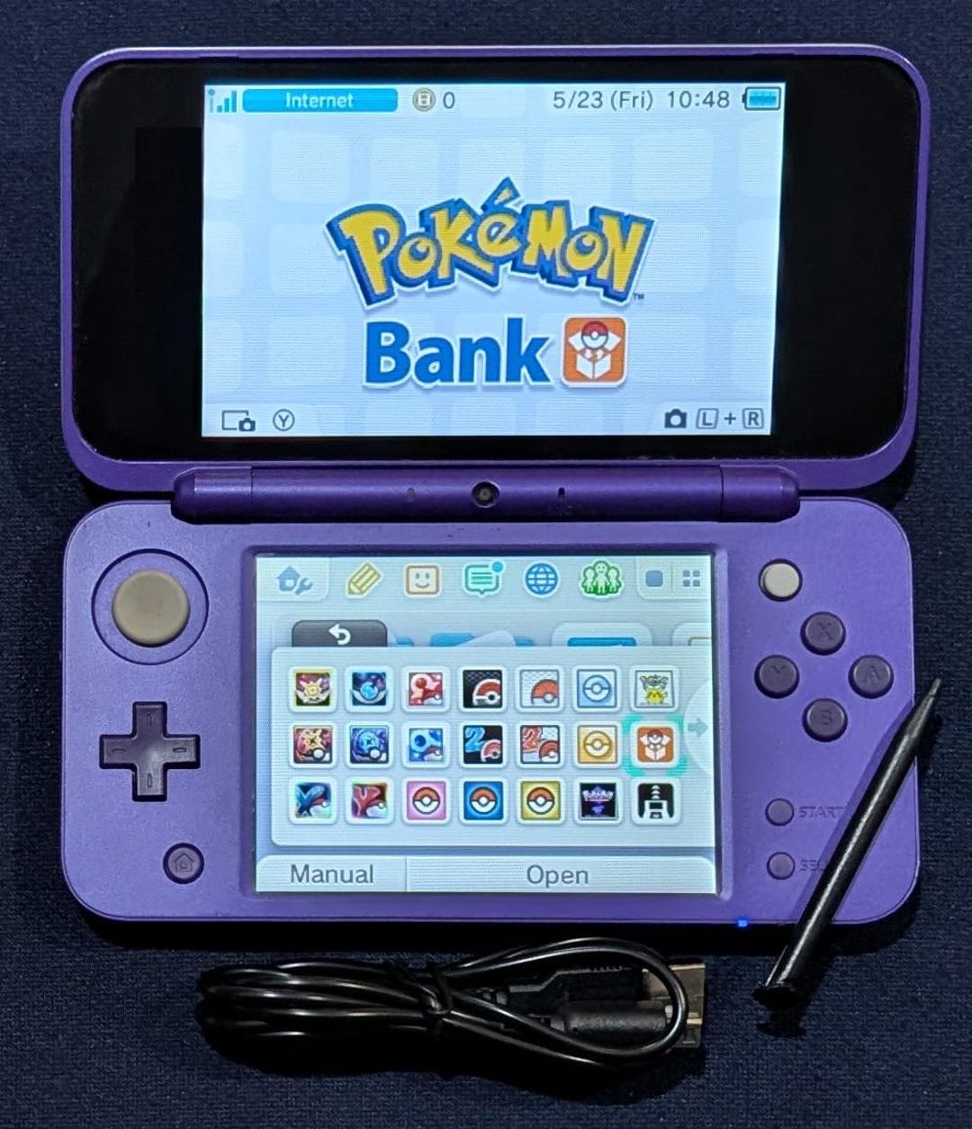 Custom Purple/silver Nintendo "new" 2DS XL Console With 128 GB Microsd ...
