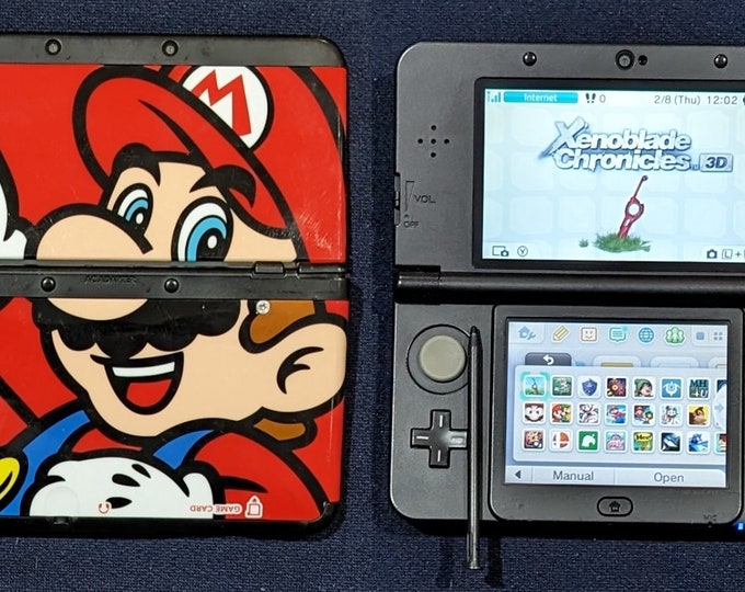 Custom Nintendo "new" 3DS With Mario Faceplates, 64 GB Microsd - Etsy