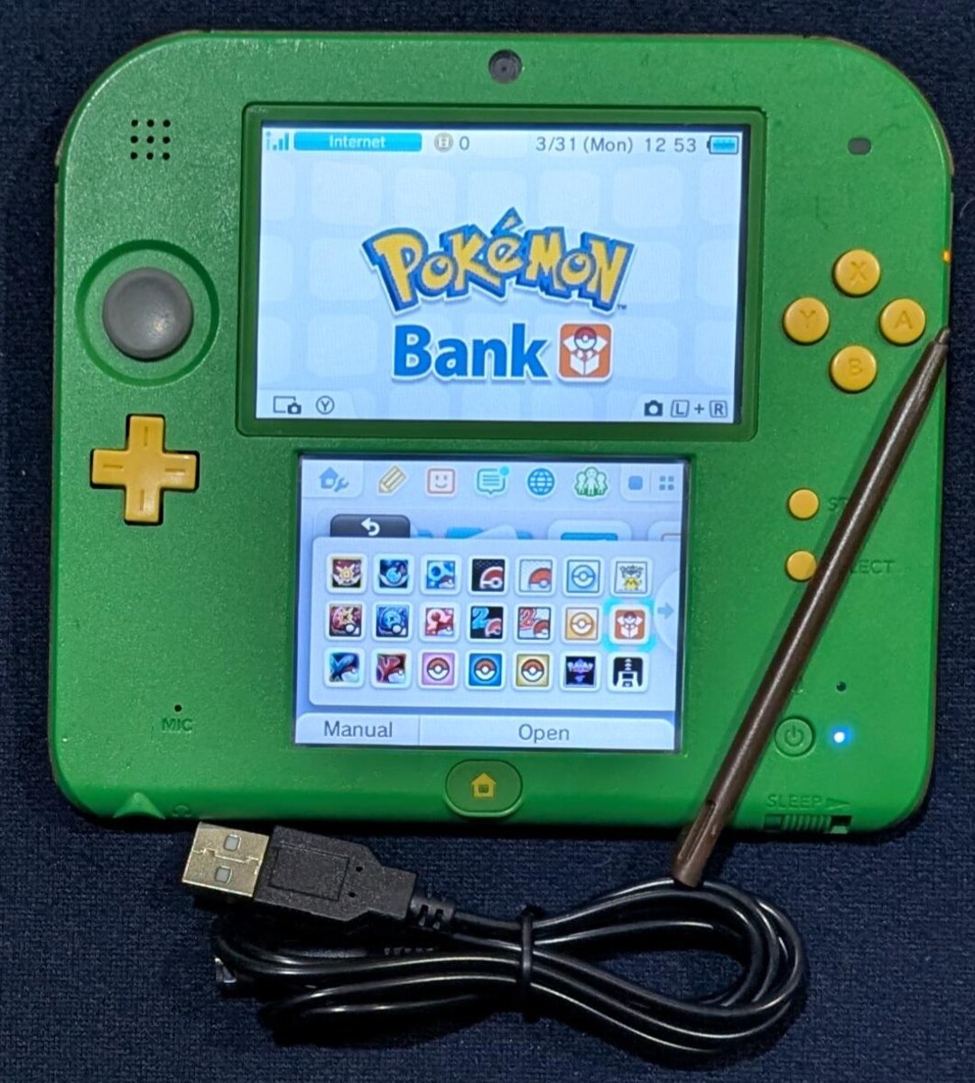 Custom Original 2DS Legend of Zelda Edition With 64GB SD, USB Charger ...