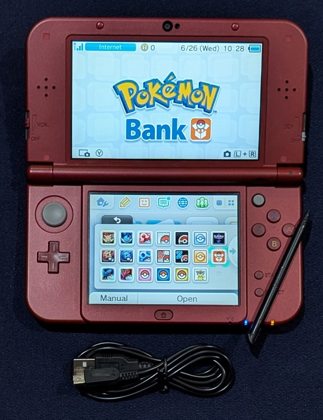 Dual IPS Red Nintendo "new" 3DS XL With 256 GB Microsd, Charger - Etsy