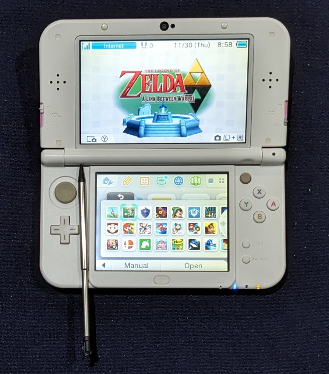 Custom Pink & White Nintendo new 3DS XL With 64 GB Microsd - Etsy