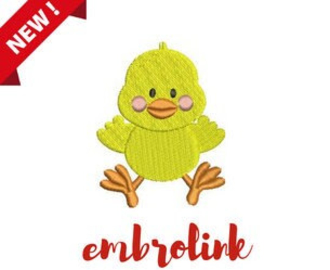 Baby Duck Embroidery Design: Animal Machine Embroidery (instant ...