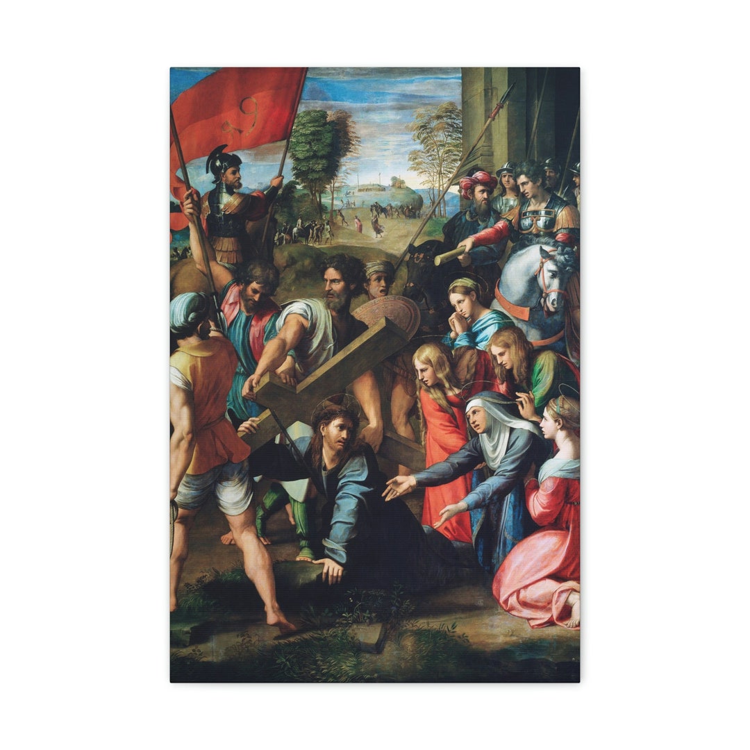 Christ Falling on the Way to Calvary Canvas - Etsy