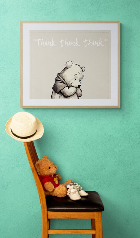 Winnie the Pooh Quotes, Think, Think, Think, Winnie the Pooh - Etsy