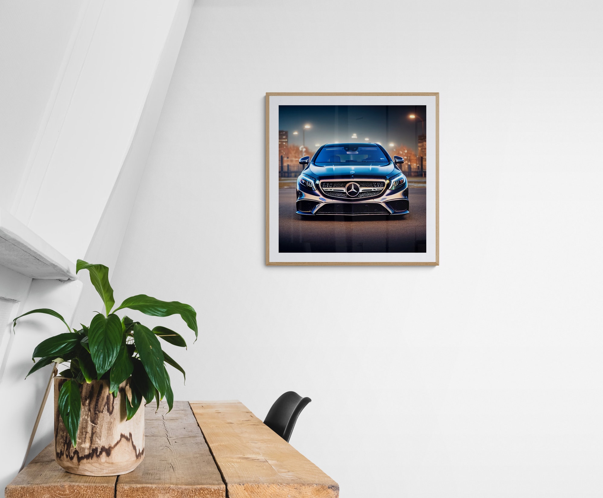 Mercedes Benz Wall Art, Automotive Wall Décor, Car Garage Poster ...