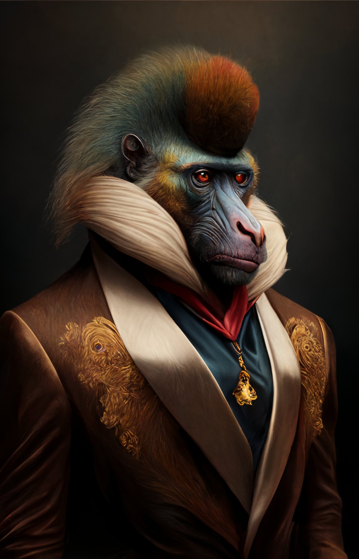 Mandrill Wall Art, Mandrill Wall Décor, Mandrill Poster, Mandrill Gift ...