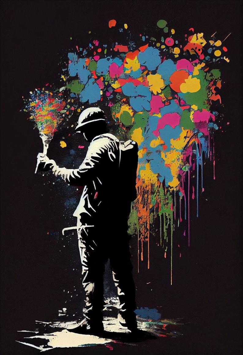 Banksy Wall Art Banksy Poster Banksy Canvas Banksy Print - Etsy