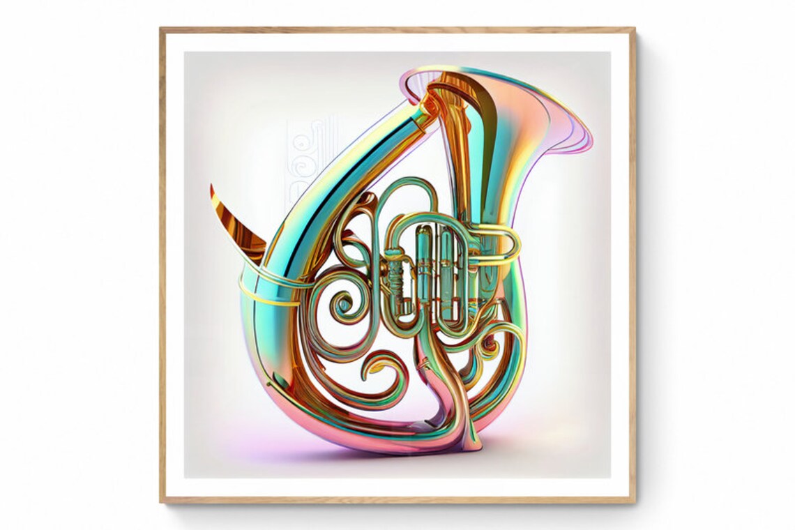 Tuba Wall Art, Instrument Wall Art, Watercolor Wall Art, Tuba Lovers ...