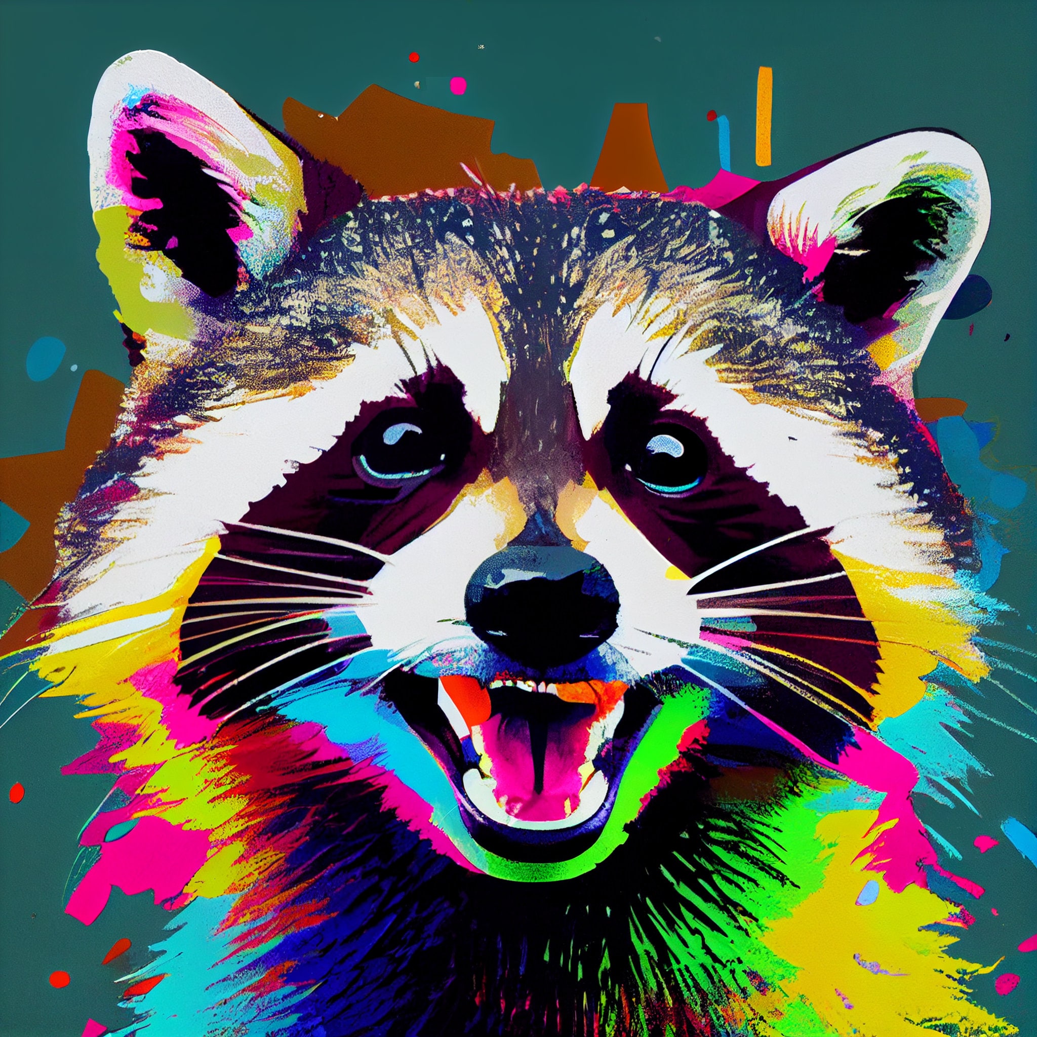 Raccoon Wall Art, Raccoon Wall Décor, Raccoon Poster, Raccoon Gift ...