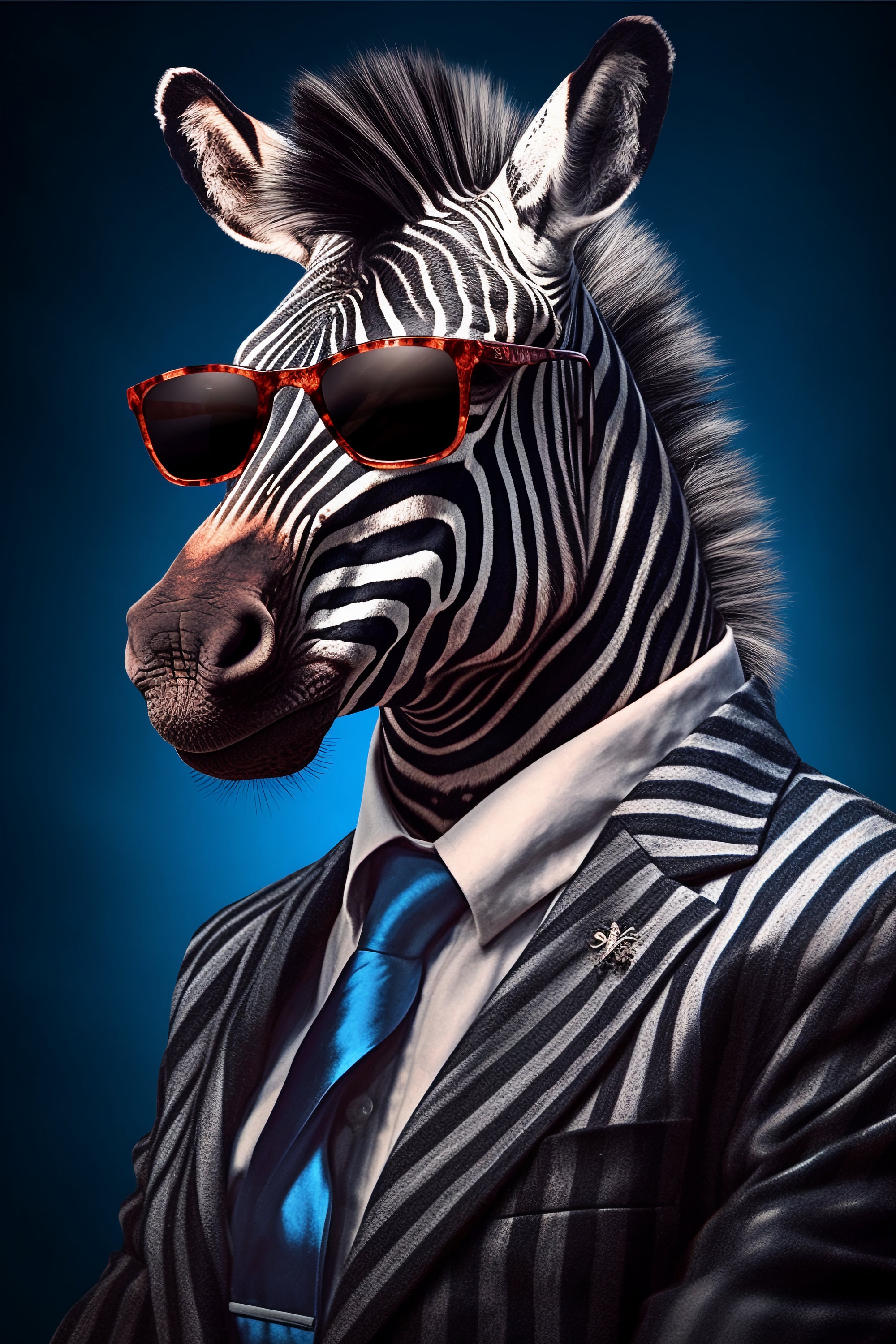 Zebra Wall Art, Zebra Wall Décor, Zebra Poster, Zebra Gift, Zebra ...