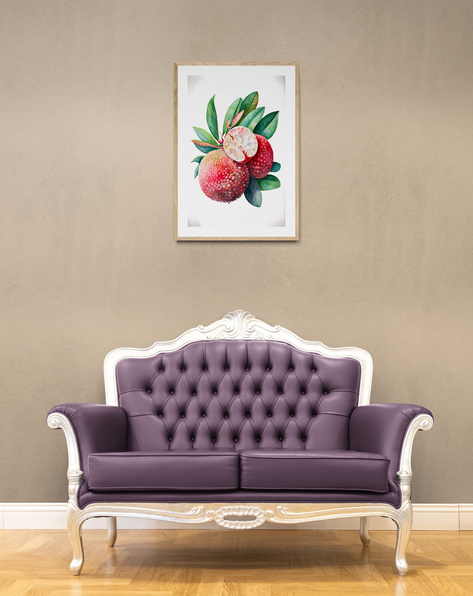 Lychee Fruit Wall Art Fruit Printable Art Lychee Print - Etsy