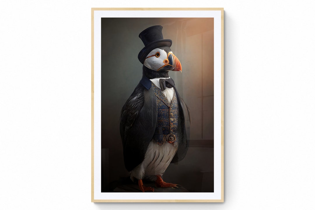 Puffin Wall Art, Puffin Wall Décor, Puffin Poster, Puffin Gift, Puffin ...