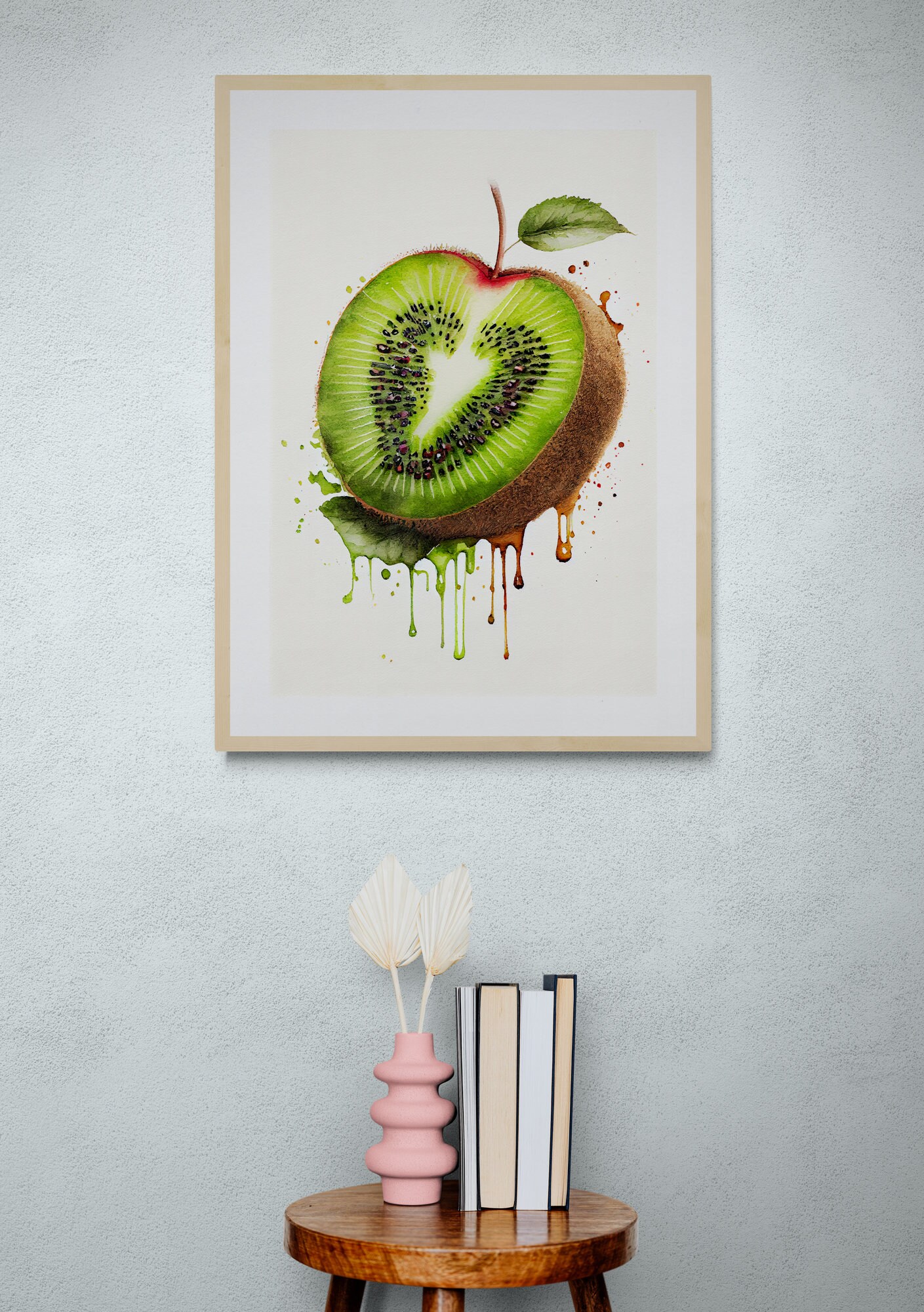 Kiwi Fruit Wall Art, Fruit Printable Art, Kiwi Print, Fruit Market ...