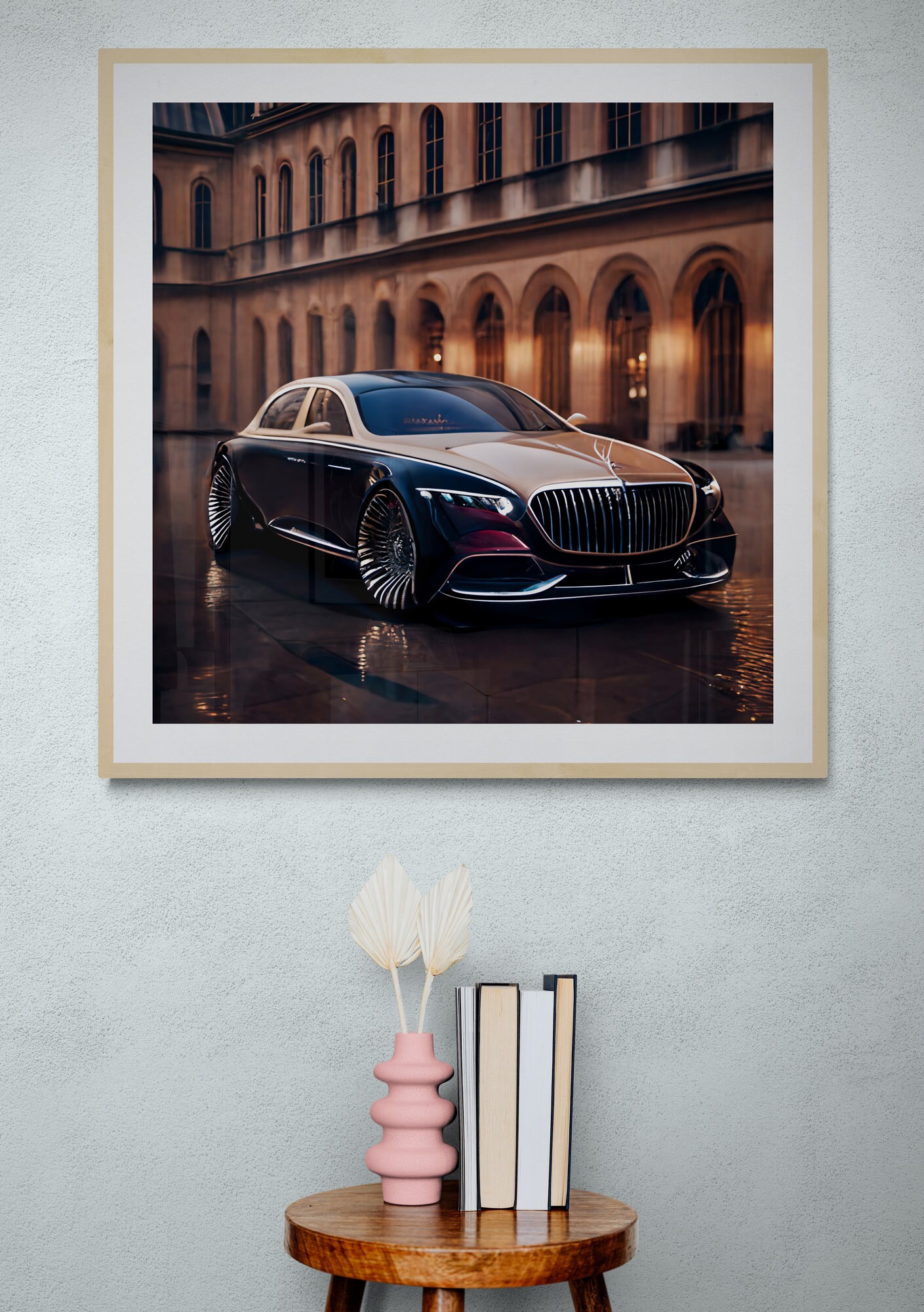 Mercedes Maybach Wall Art, Sports Car Digital Art, Car Printable Art ...