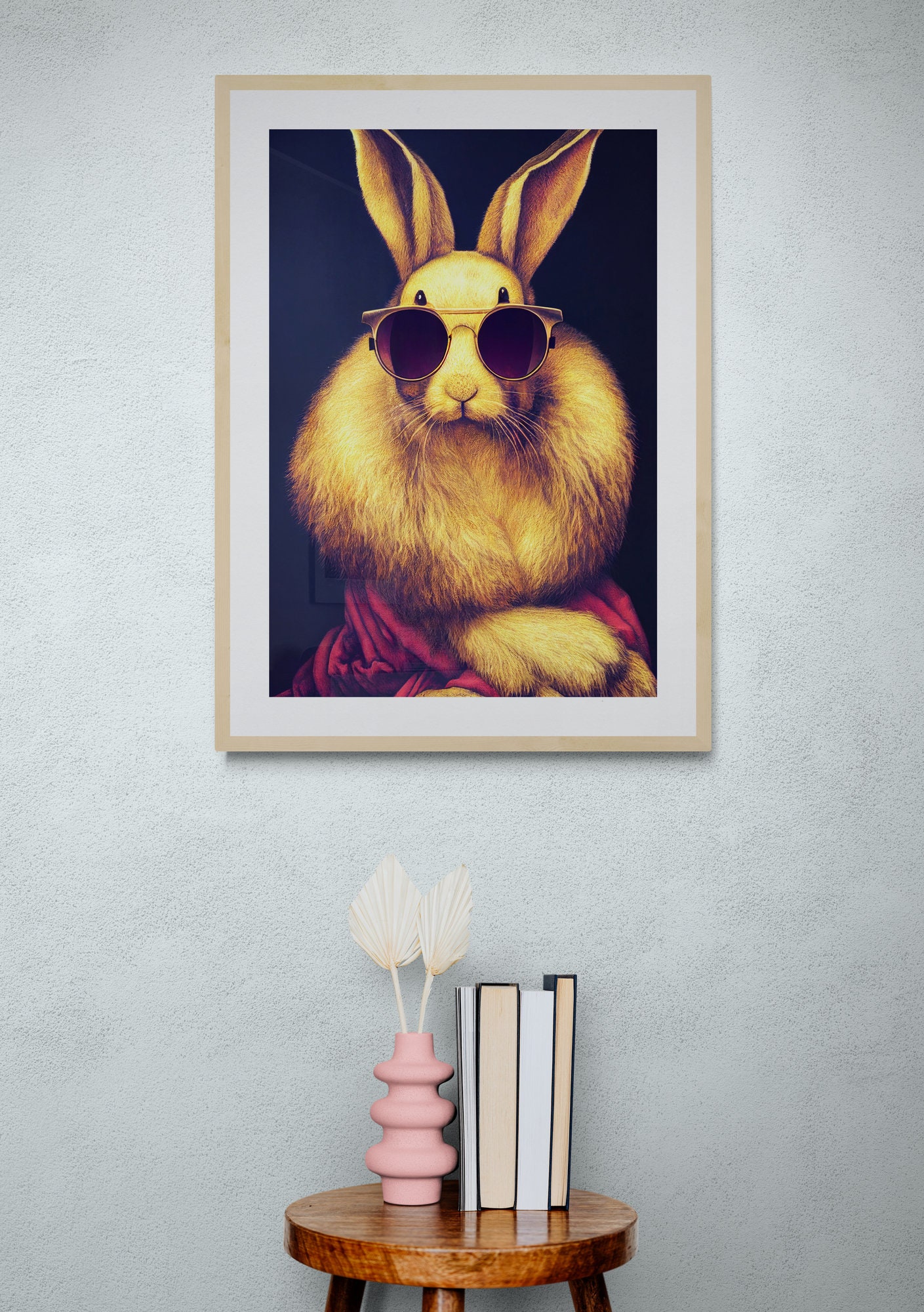 Rabbit Wall Art, Rabbit Wall Décor, Rabbit Poster, Rabbit Gift, Rabbit ...