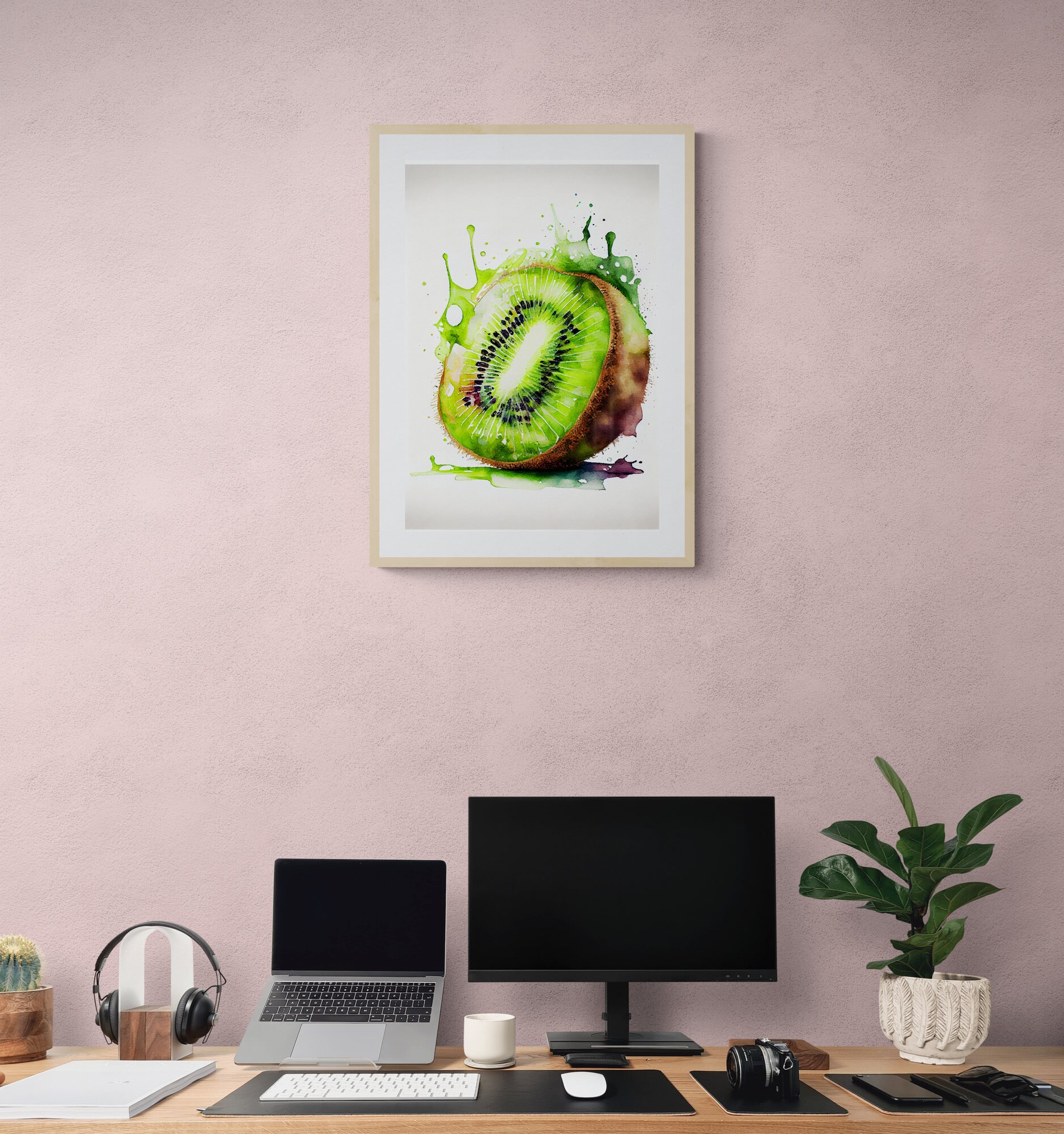 Kiwi Fruit Wall Art, Fruit Printable Art, Kiwi Print, Fruit Market ...