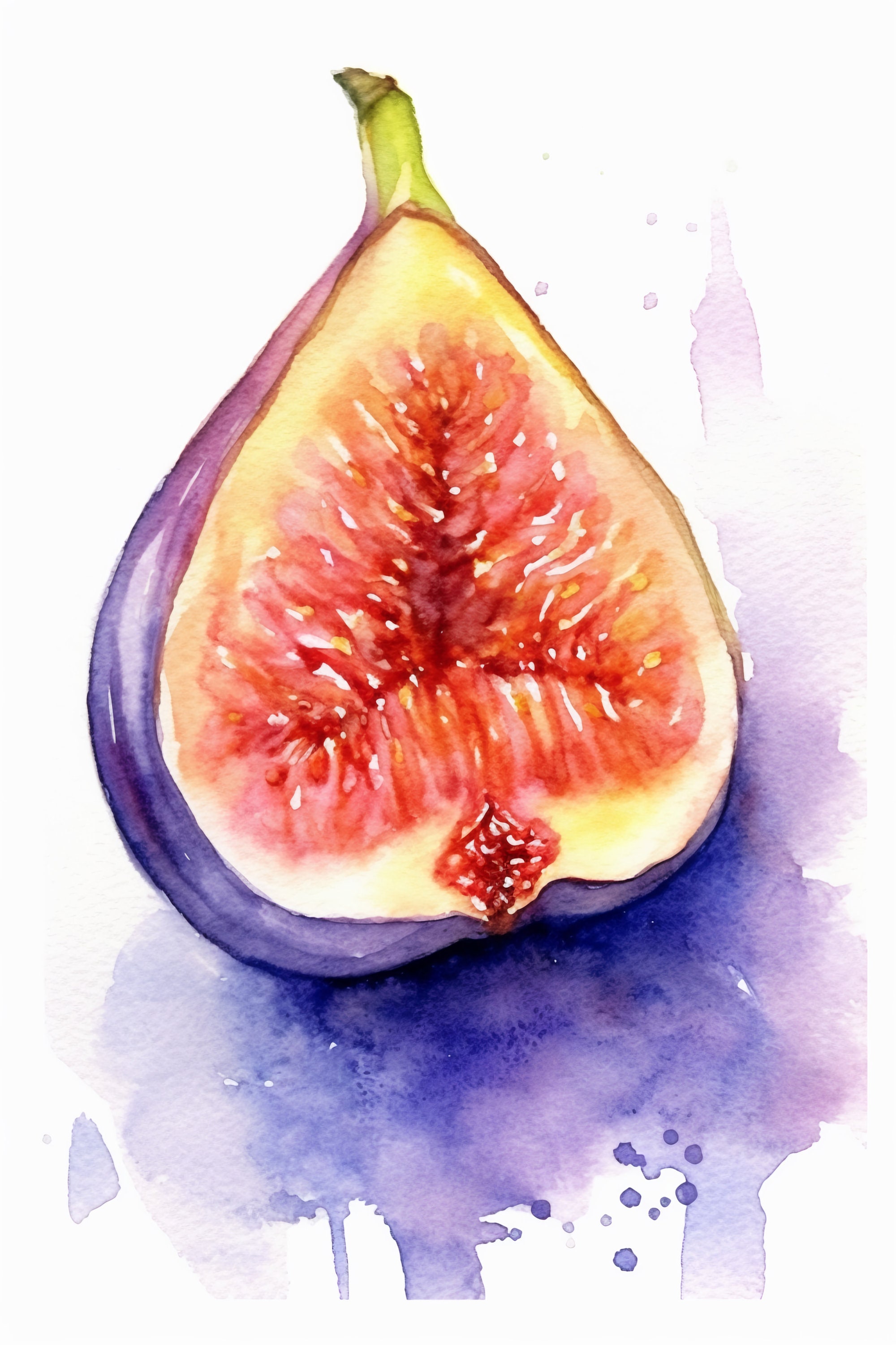 Fig Fruit Wall Art, Fruit Printable Art, Fig Print, Fruit Market Print ...