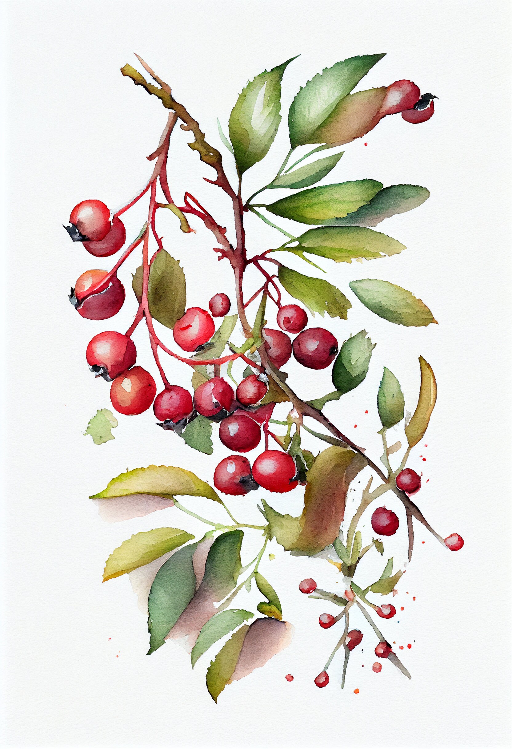 Cranberry Fruit Wall Art Fruit Printable Art Cranberry - Etsy