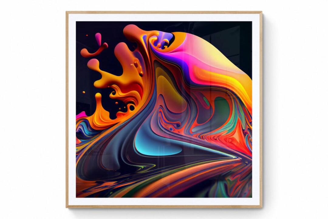 Splash Paint Wall Art, Colorful Paint Artwork, Splash of Color Art ...