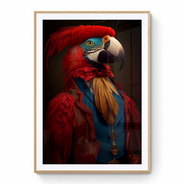 Macaw Poster - Etsy