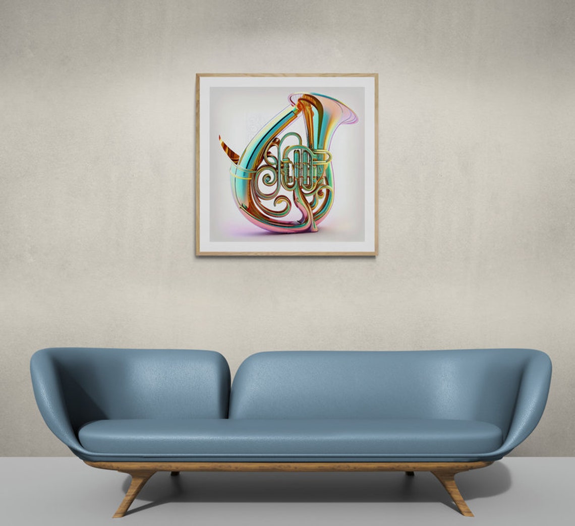 Tuba Wall Art, Instrument Wall Art, Watercolor Wall Art, Tuba Lovers ...