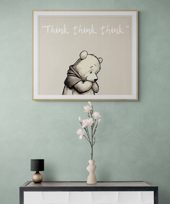 Winnie the Pooh Quotes, Think, Think, Think, Winnie the Pooh - Etsy