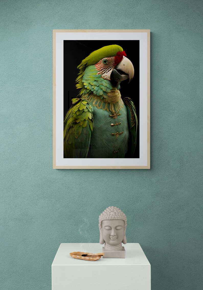 Parrot Wall Art, Parrot Wall Décor, Parrot Poster, Parrot Gift, Parrot ...